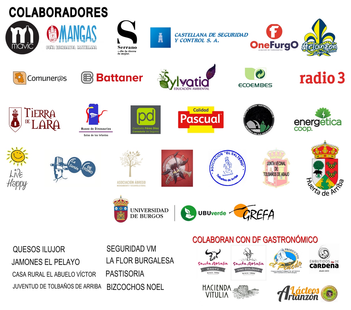 Patrocinadores y Colaboradores – Demanda Folk